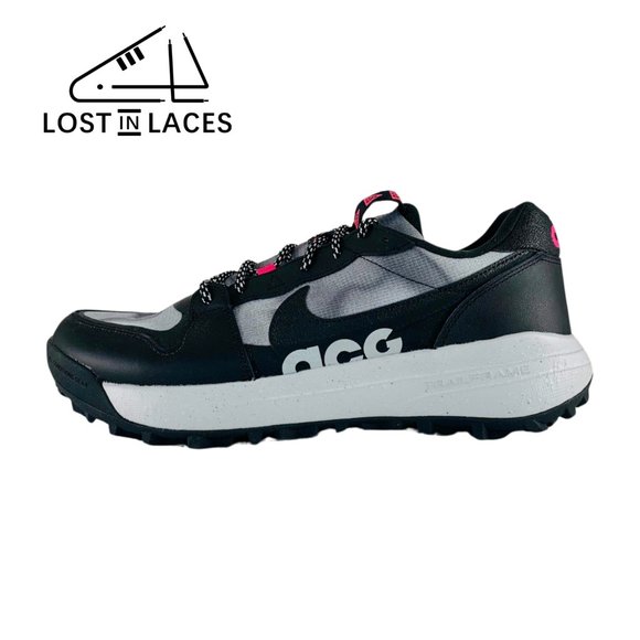 Nike | Shoes | Nike Acg Lowcate Grey Pink Hiking Shoes New Mens Trail ...